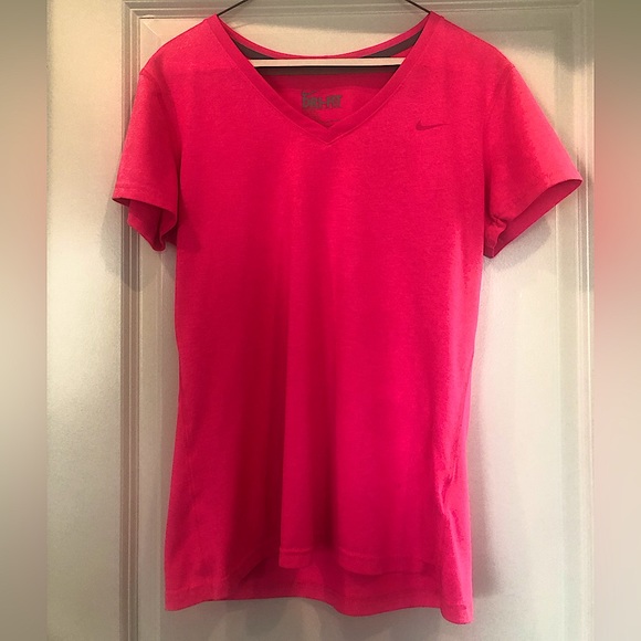 Nike | Tops | Nike Neon Pink Drifit Top | Poshmark